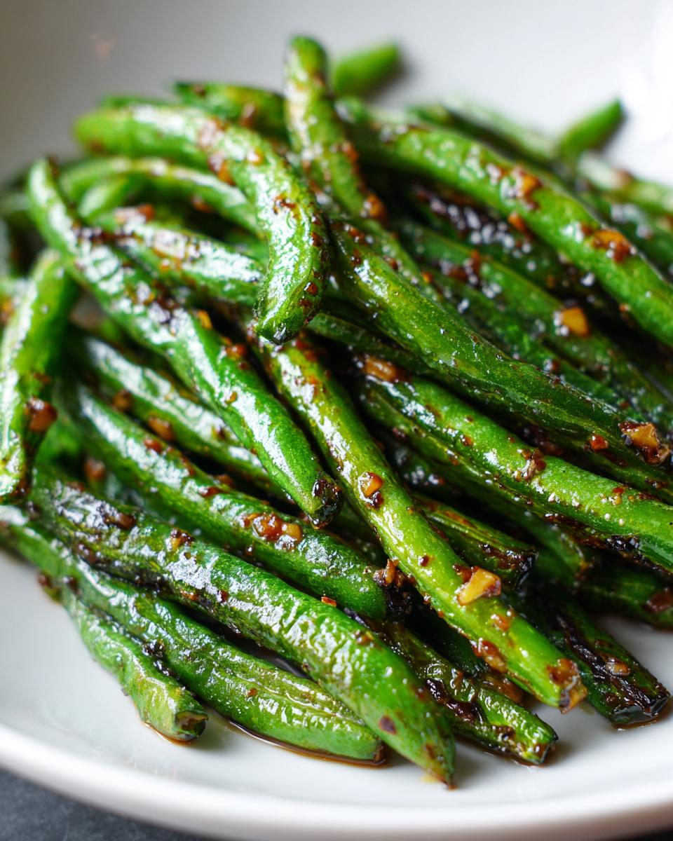 Amazing chinese green beans with garlic sauce 18min
