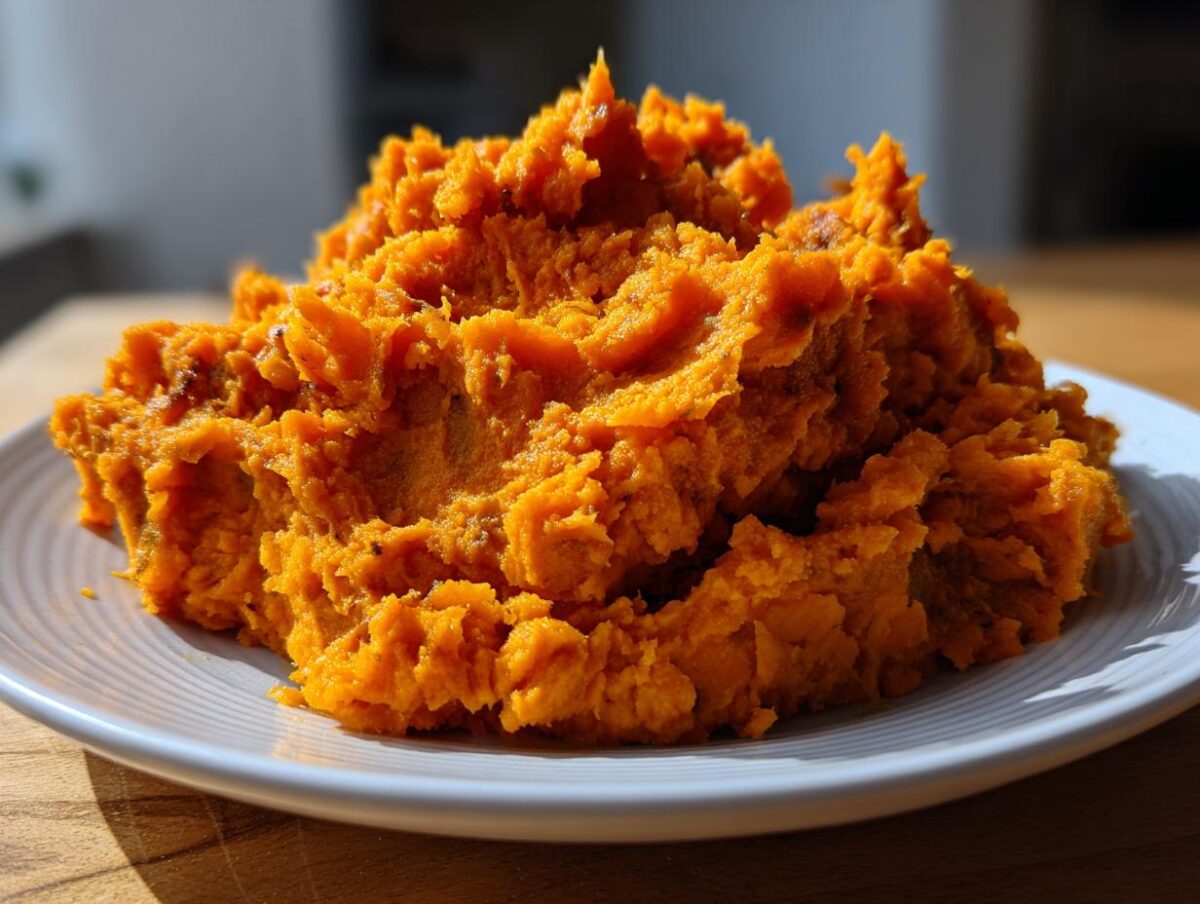 Mashed sweet potatoes: 1 trick for bliss